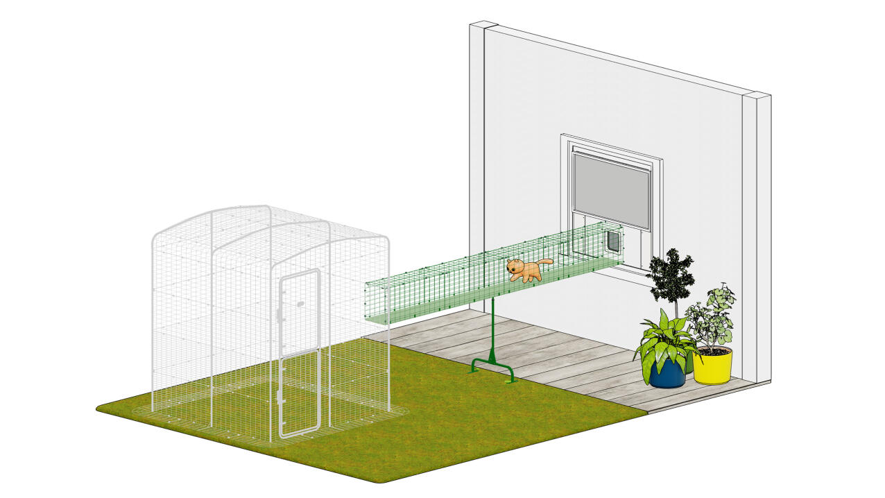 Catio Tunnel System - Safe Outdoor Walkway | Omlet