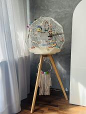 Geo Bird Cage | The Beautiful Geodesic Parakeets Cage | Omlet