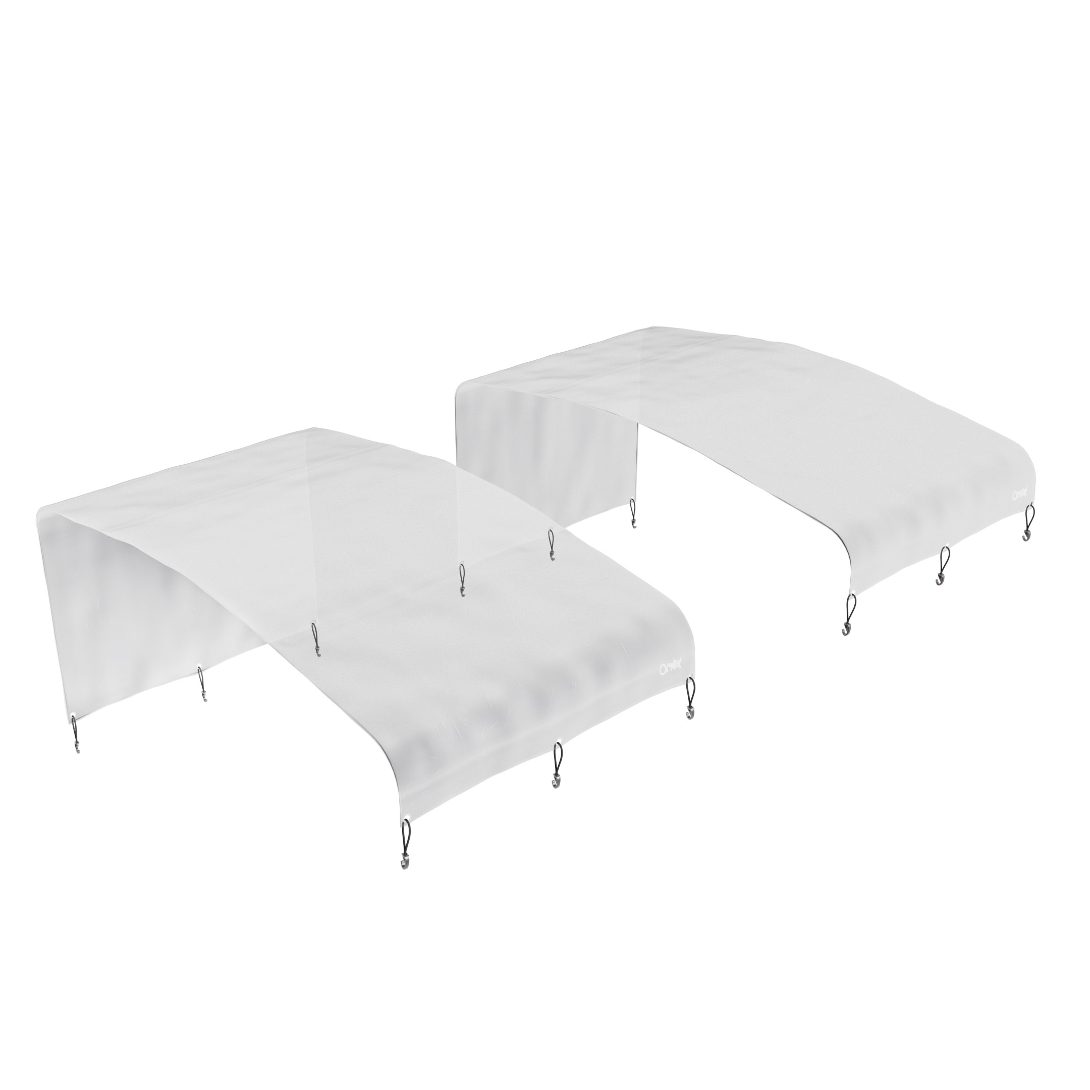 Clear Tarp with Gutter Edge for Walk in Run – 9ft - Twin Pack | Omlet