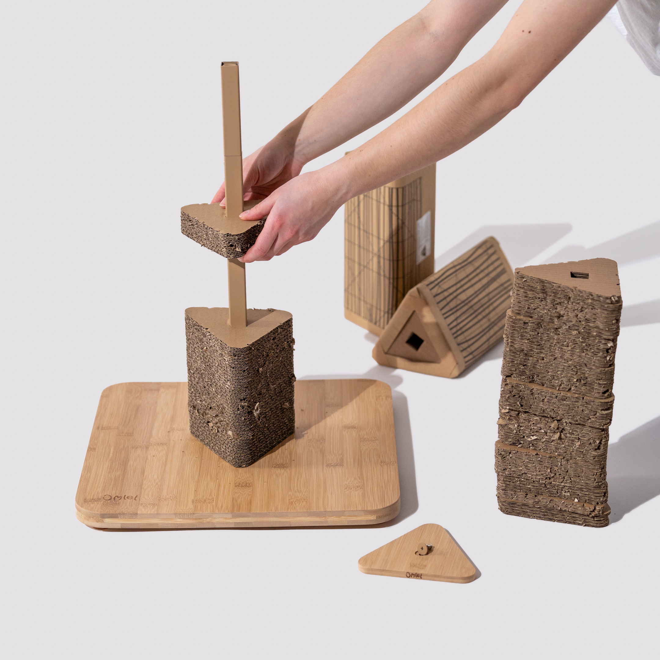Refillable Cardboard Cat Scratching Post - Tall | Omlet