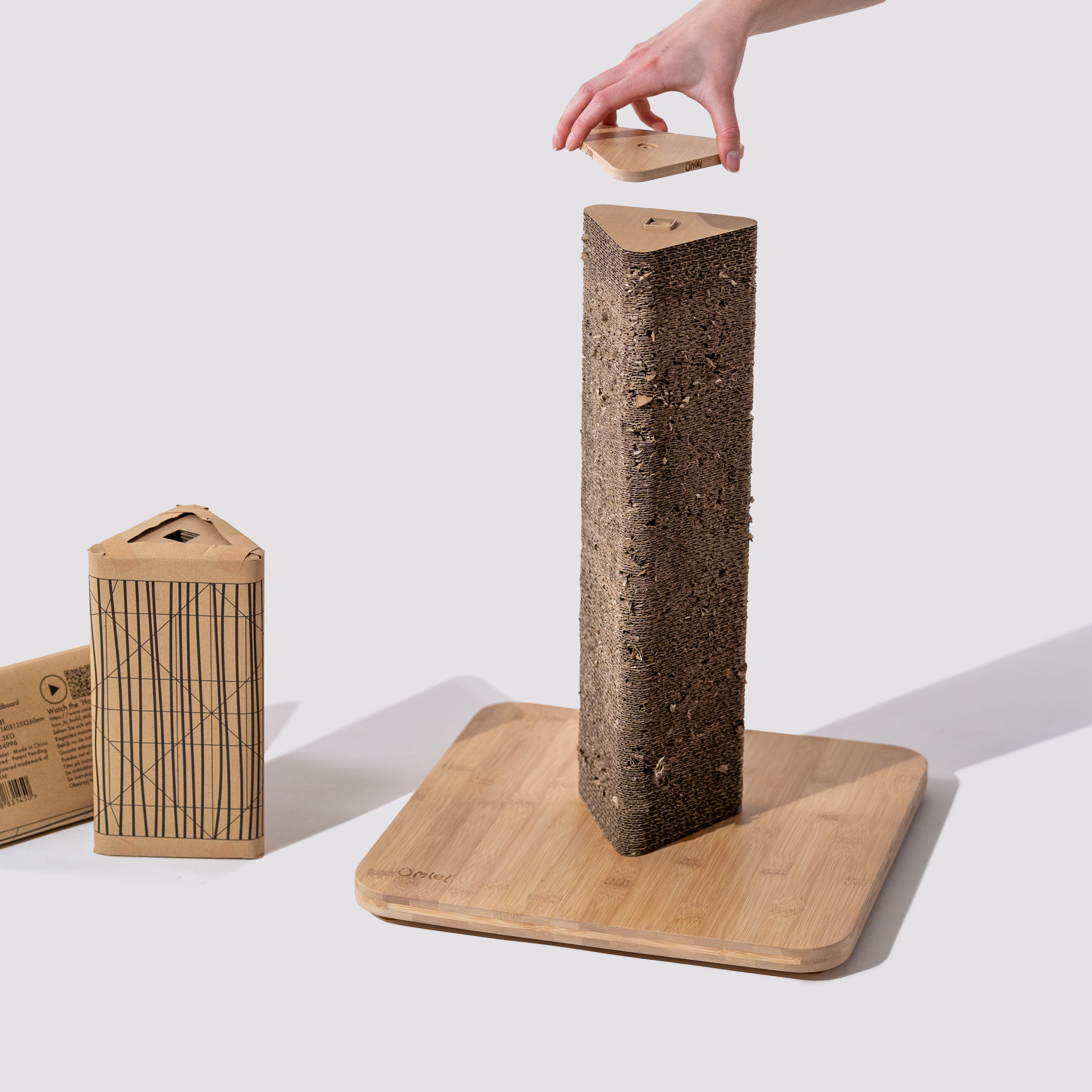 Refillable Cardboard Cat Scratching Post - Tall | Omlet