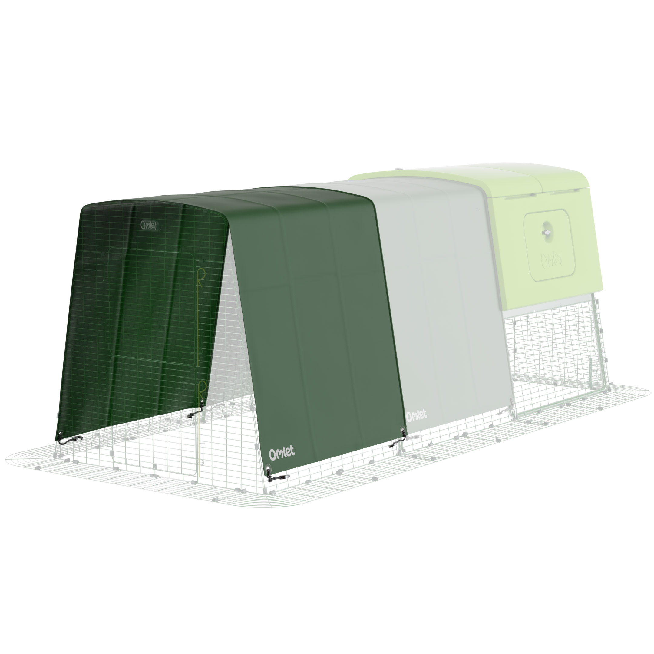 Heavy Duty Extension Cover with Gutter Edge for Eglu Cube - Full Run ...