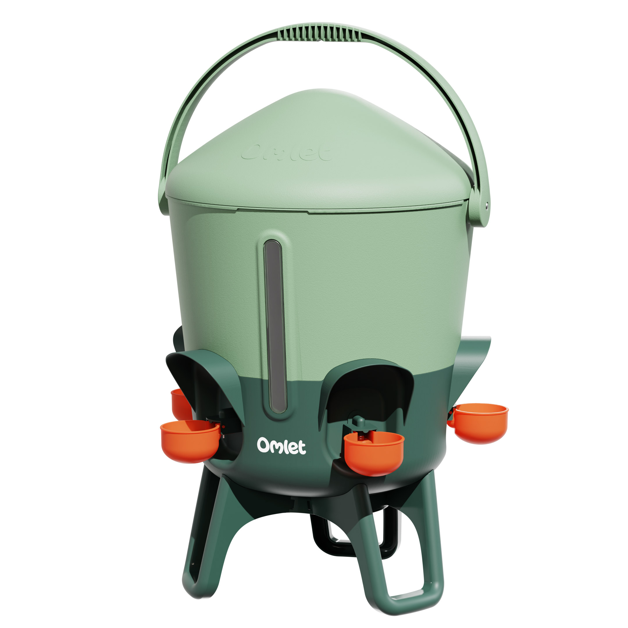 Insulated stay clean chicken waterer (Sage green) - 3 Gallon | Omlet