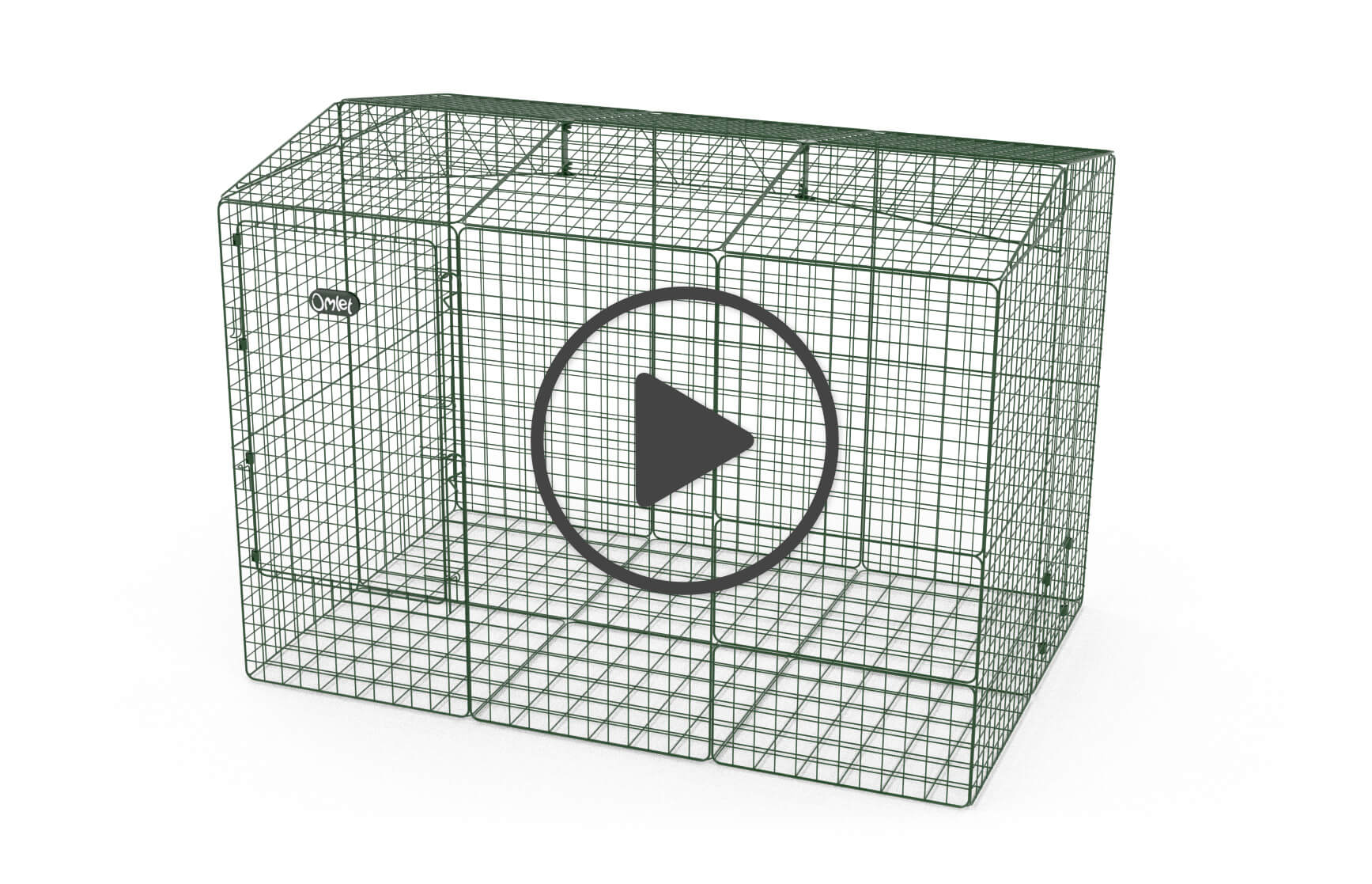 Zippi Rabbit Run with Roof and Underfloor Mesh - Double Height | Omlet