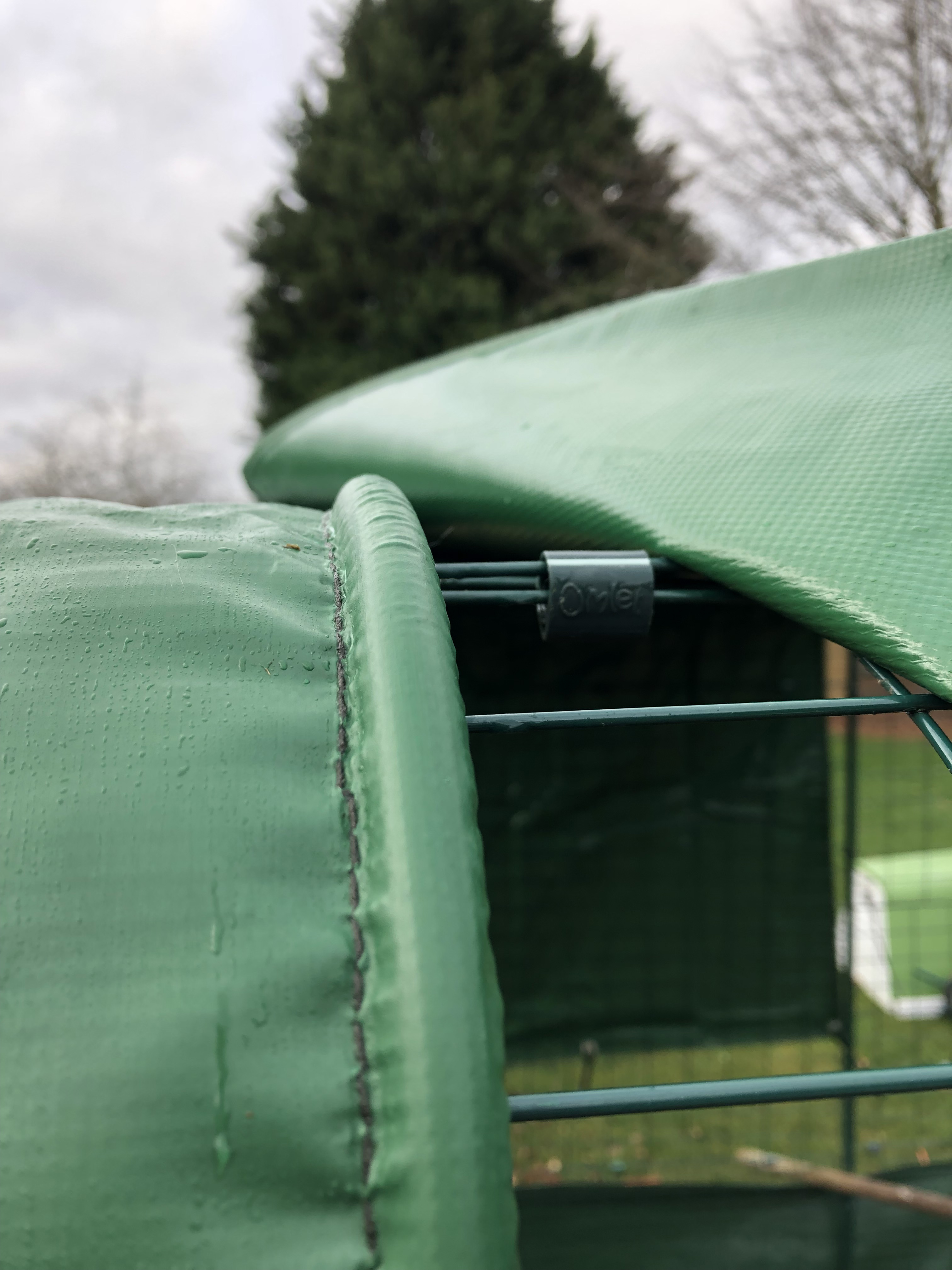 Heavy Duty Tarp with Gutter Edge for Walk in Run – 9ft | Omlet